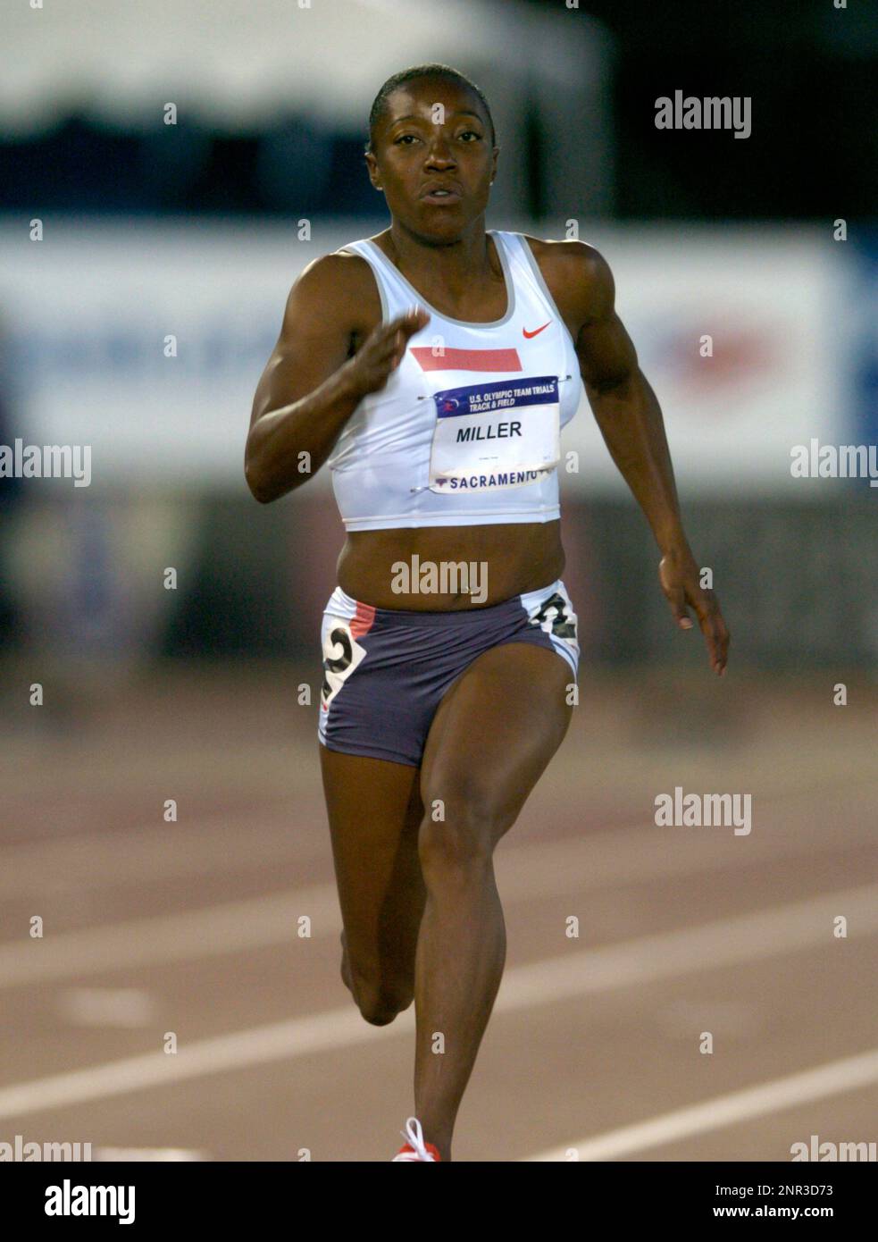 Inger Miller wins women's 100-meter quarterfinal in 11.28 seconds in ...