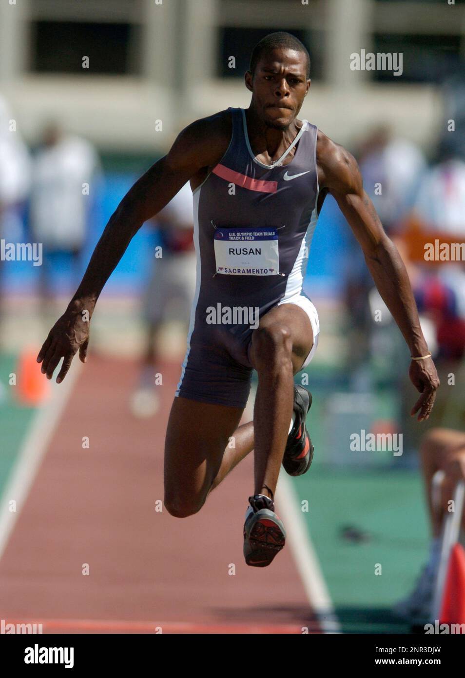 Tim Rusan was the No. 5 qualifier in the men's triple jump ...