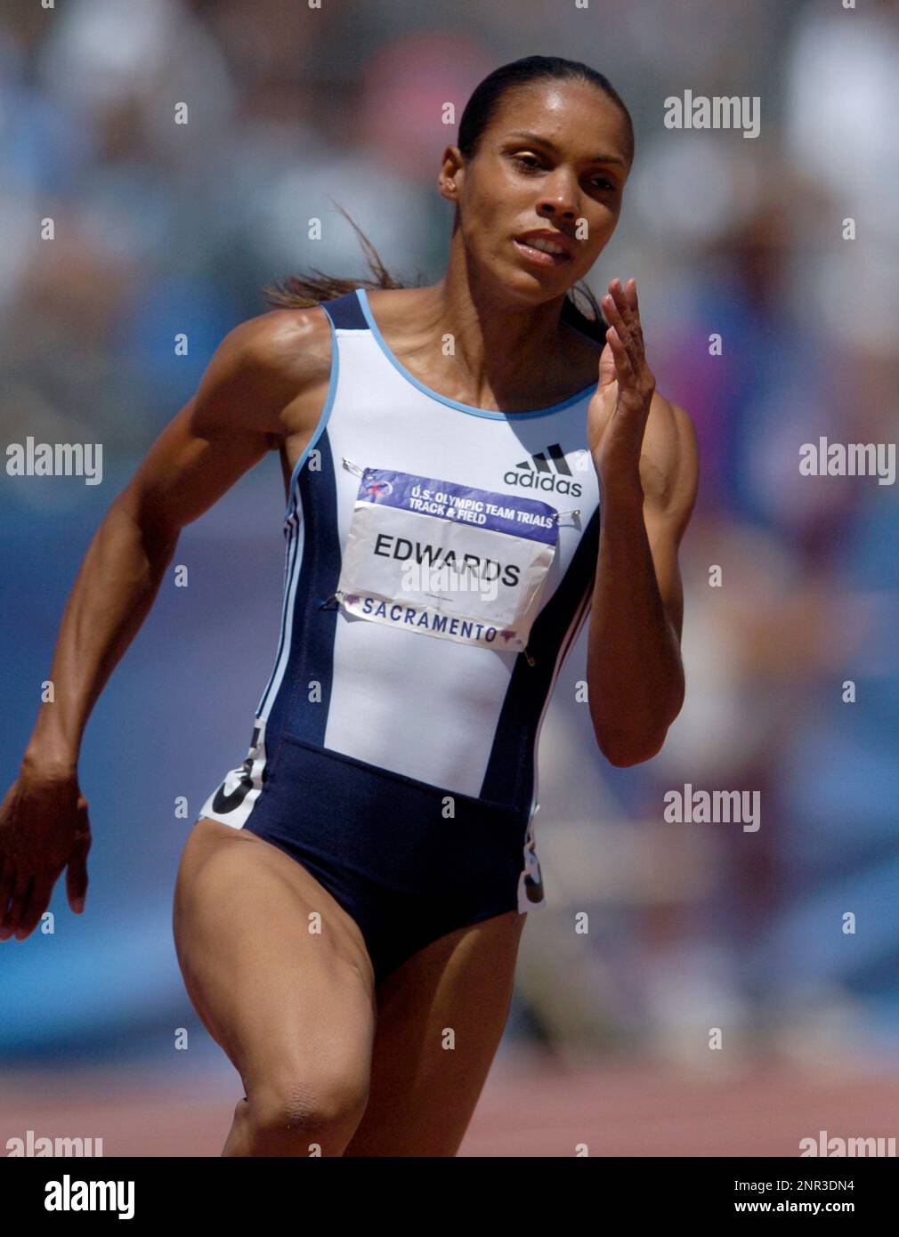 Torri Edwards wins 200-meter semifinal in 22.38 in the U.S. Olympic ...