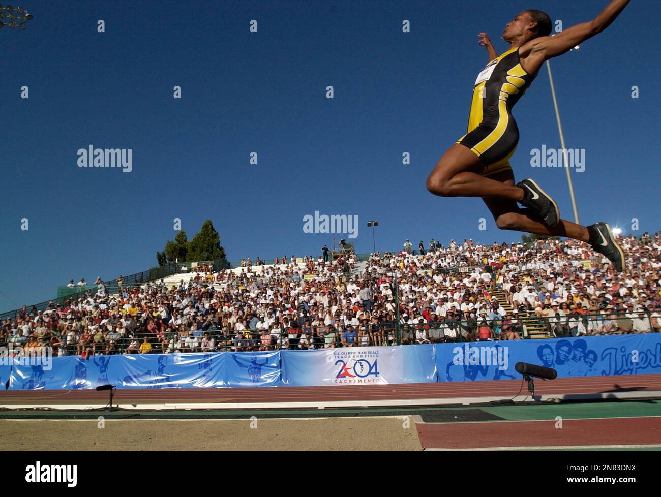 Marion Jones wins the long jump at 23-4 (7.11m) in the U.S. Olympic ...