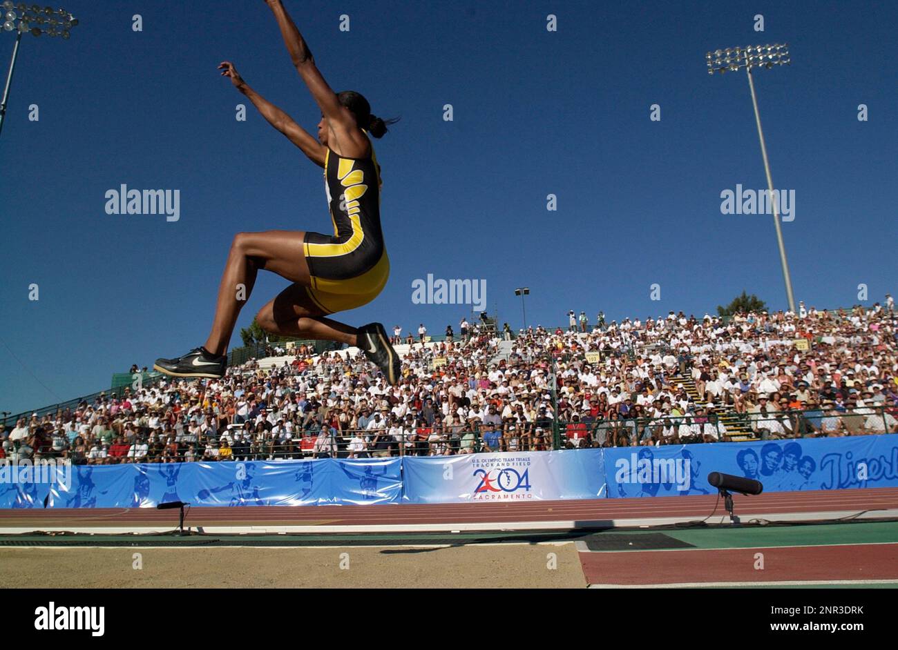 Marion Jones wins the long jump at 23-4 (7.11m) in the U.S. Olympic ...