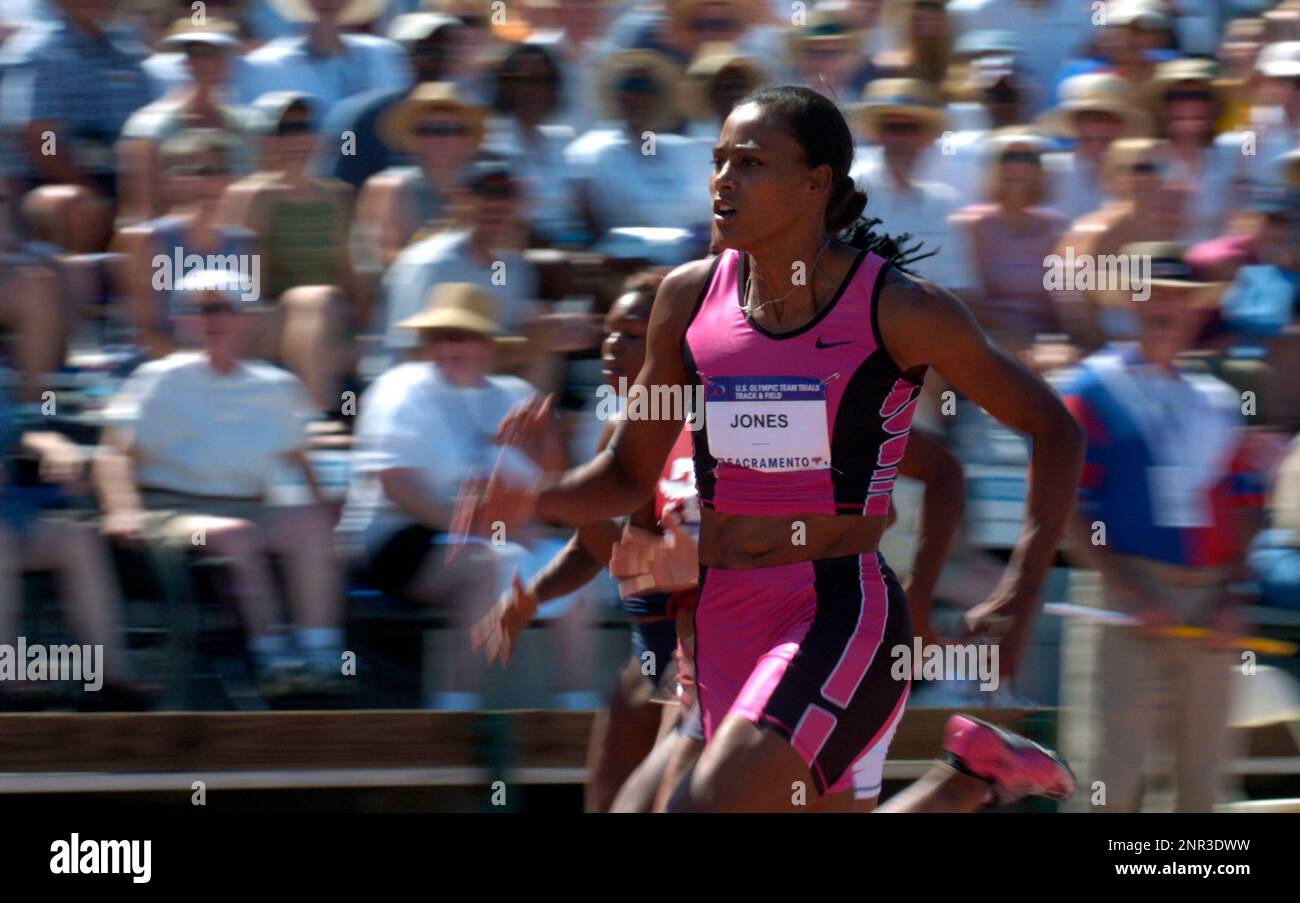 Marion Jones win women's 100-meter semifinal in 11.14 seconds in the U ...