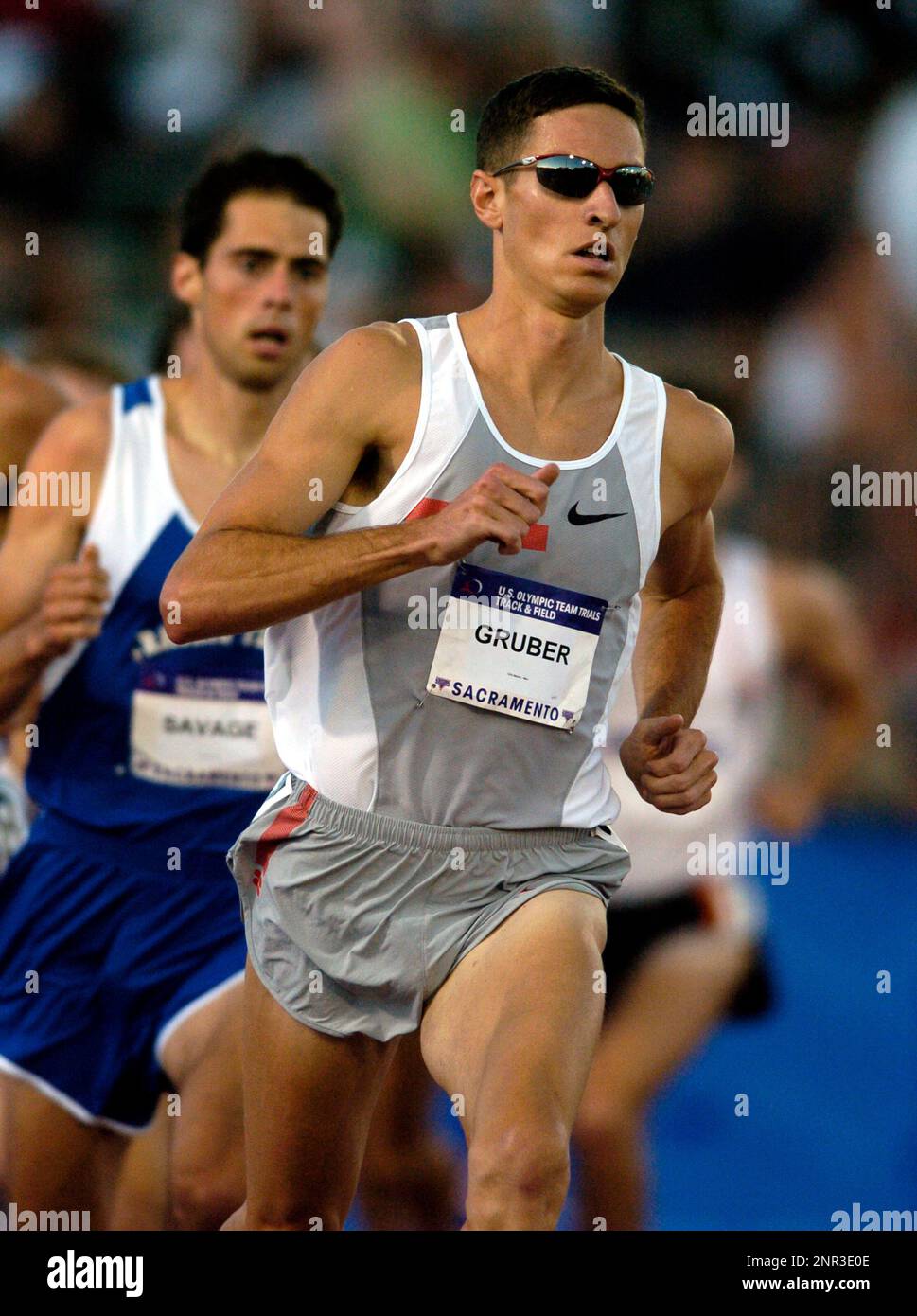 Charlie Gruber competes in the men's 1,500-meter preliminaries in the U ...