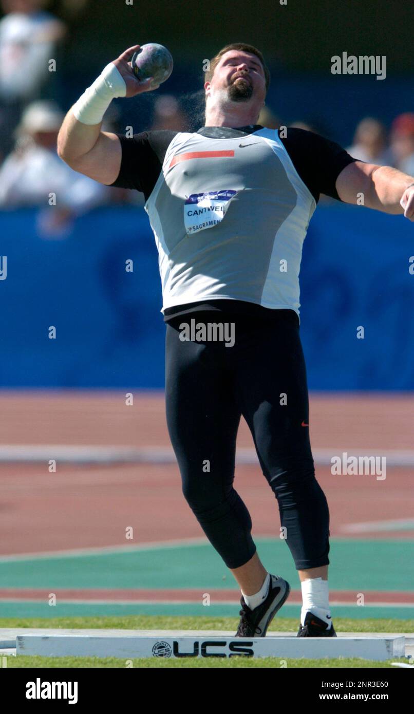 Christian Cantwell was fourth in the men's shot put at 67-5 1/2 (20.56m ...