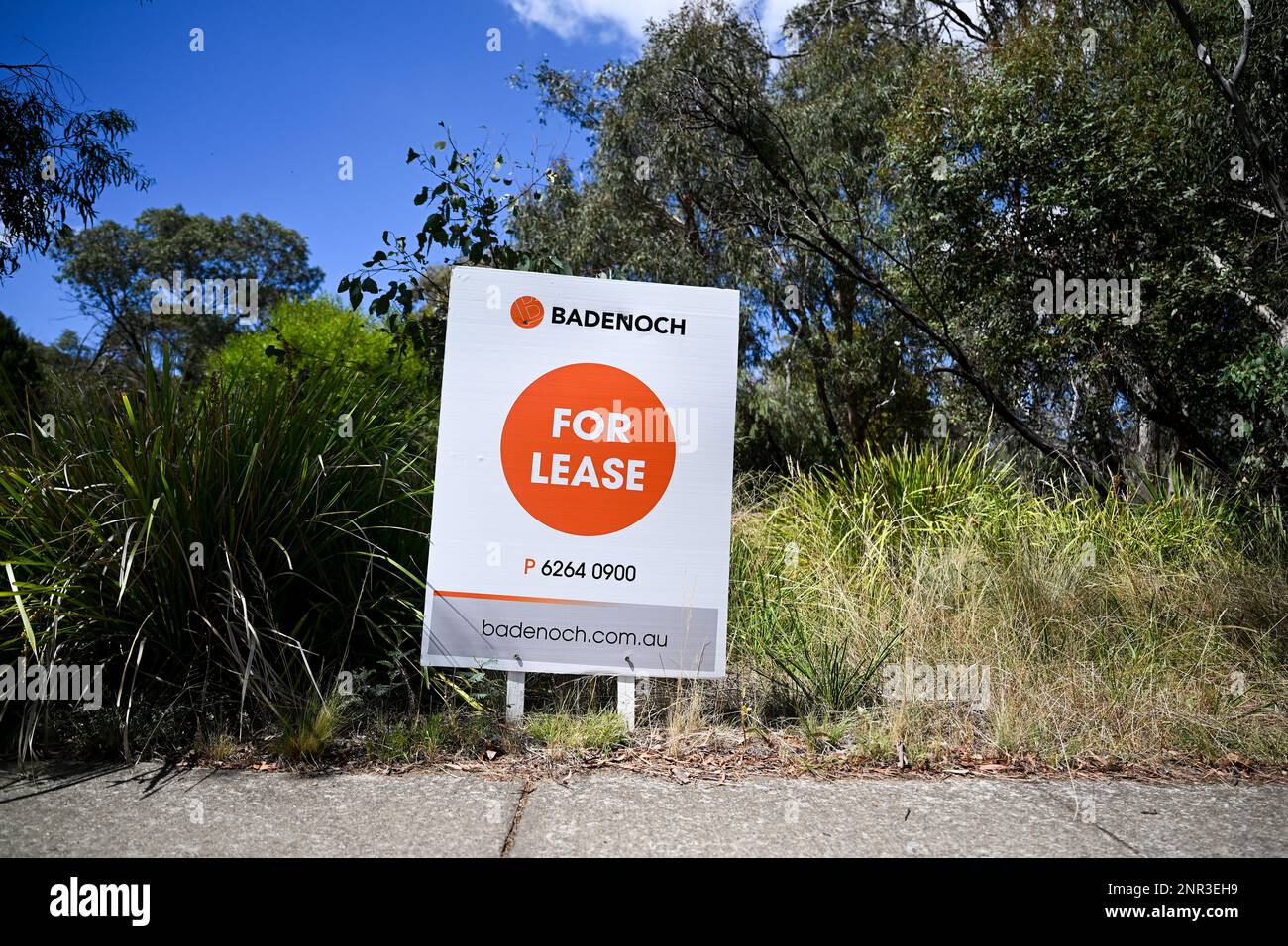 A ‘For Lease’ sign is seen in Canberra, Monday, February 27, 2023. (AAP ...