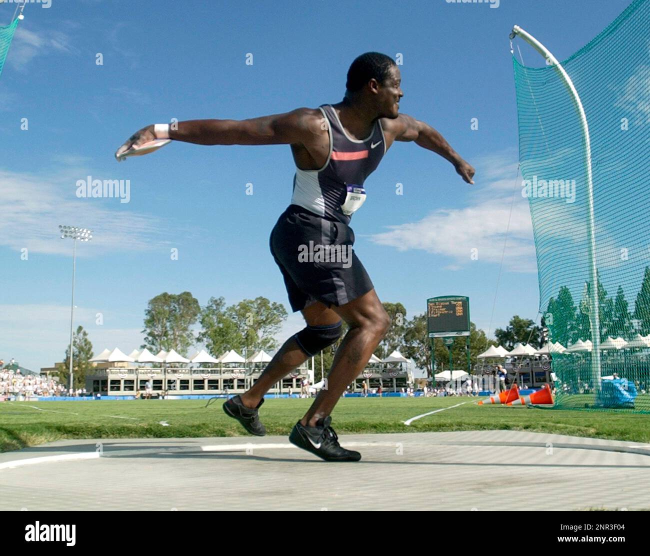 Carl Brown was the top qualifier in the men's discus preliminaries at ...