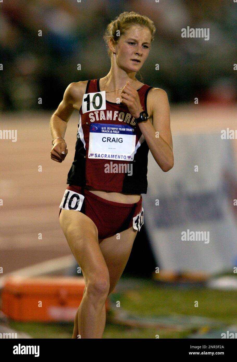 Alicia Craig of Stanford was fifth in the women's 10,000 meters in 32: ...