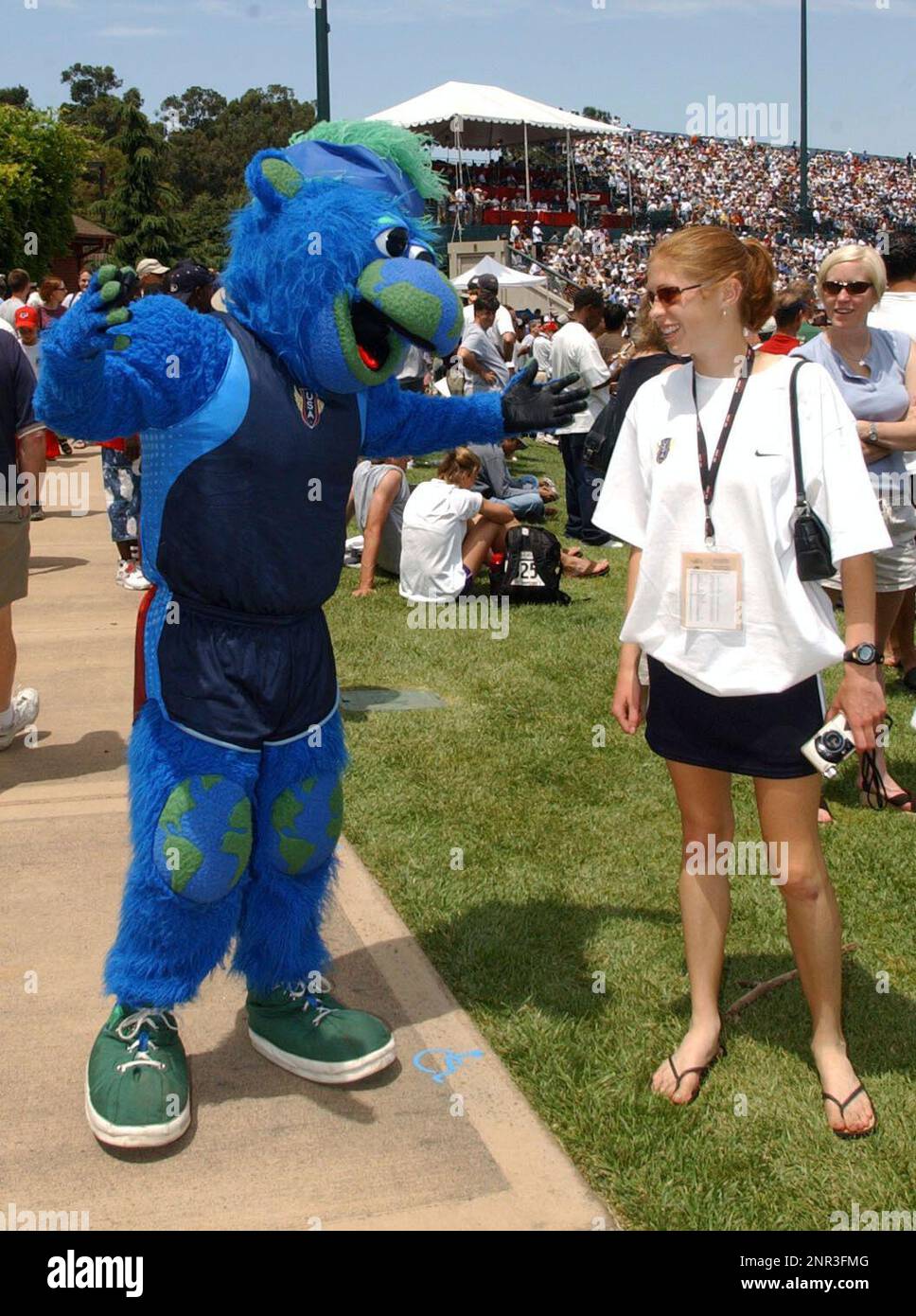 USATF Mascot "Spike" at the USA Track & Field Championships, Sunday ...