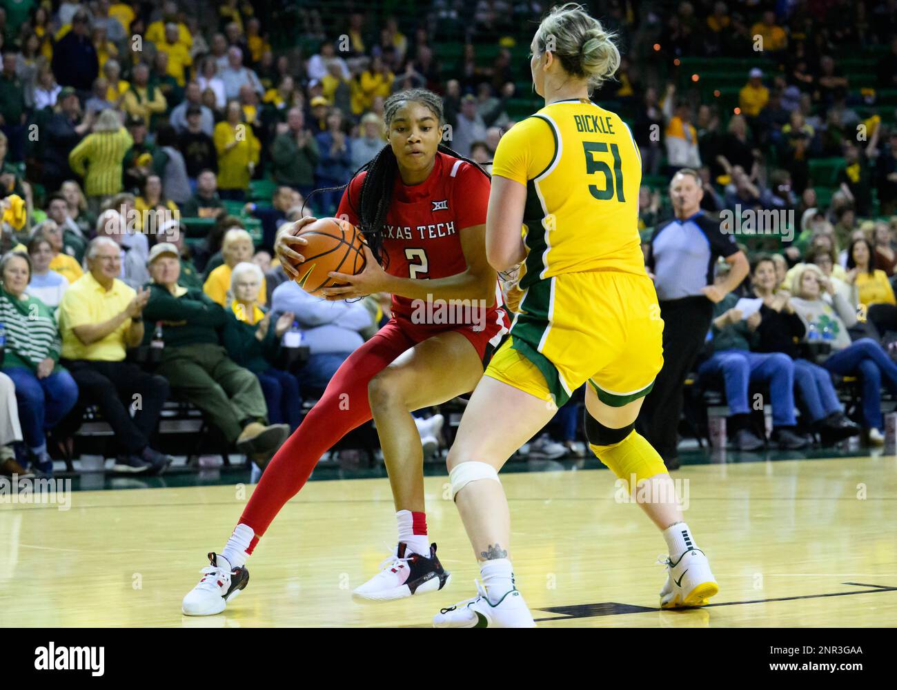 Ferrell Center Waco, Texas, USA. 25th Feb, 2023. Texas Tech Red Raiders ...