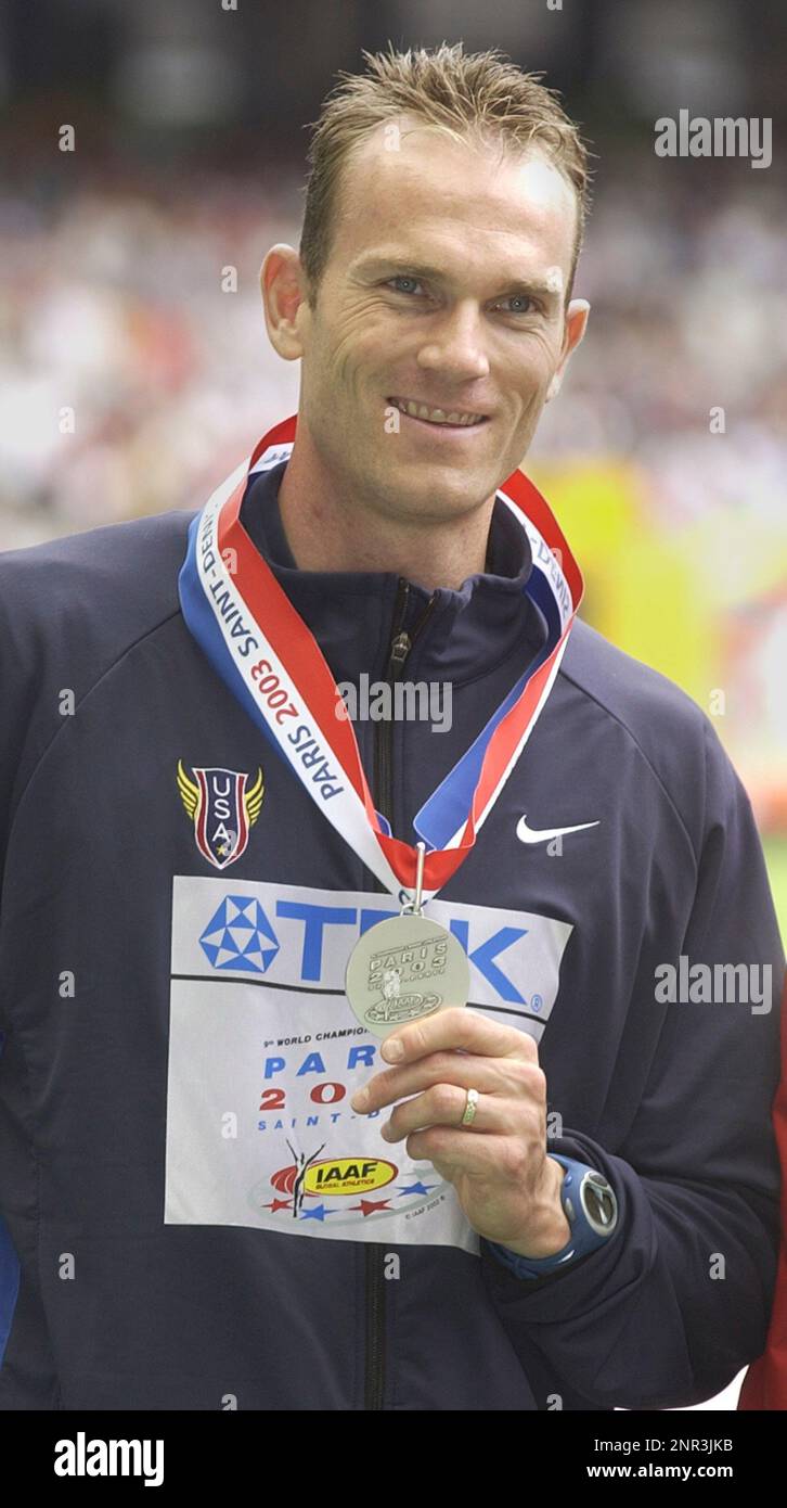 Joey Woody of the United States, silver medalist in the 400-meter ...