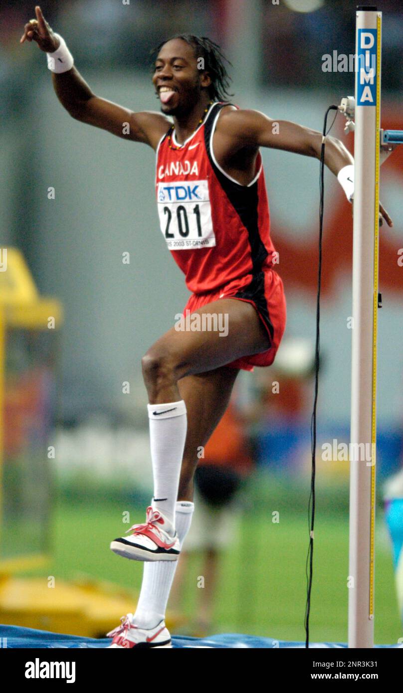 Mark Boswell of Canada was third in the 100 meters in the IAAF World ...