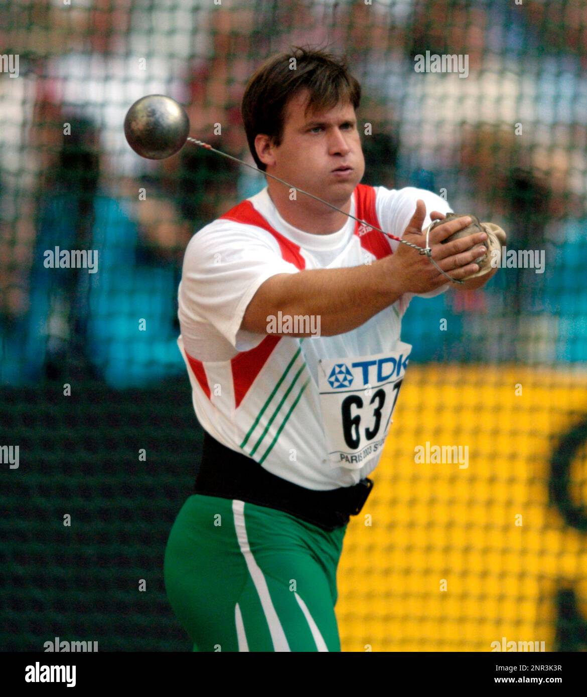 Adrian Annus of Hungary was second in the hammer in the IAAF World ...