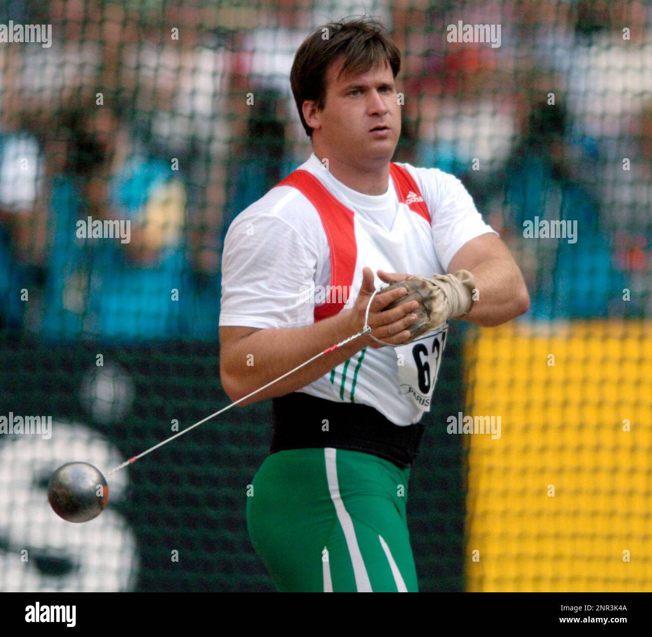 Adrian Annus of Hungary was second in the hammer in the IAAF World ...