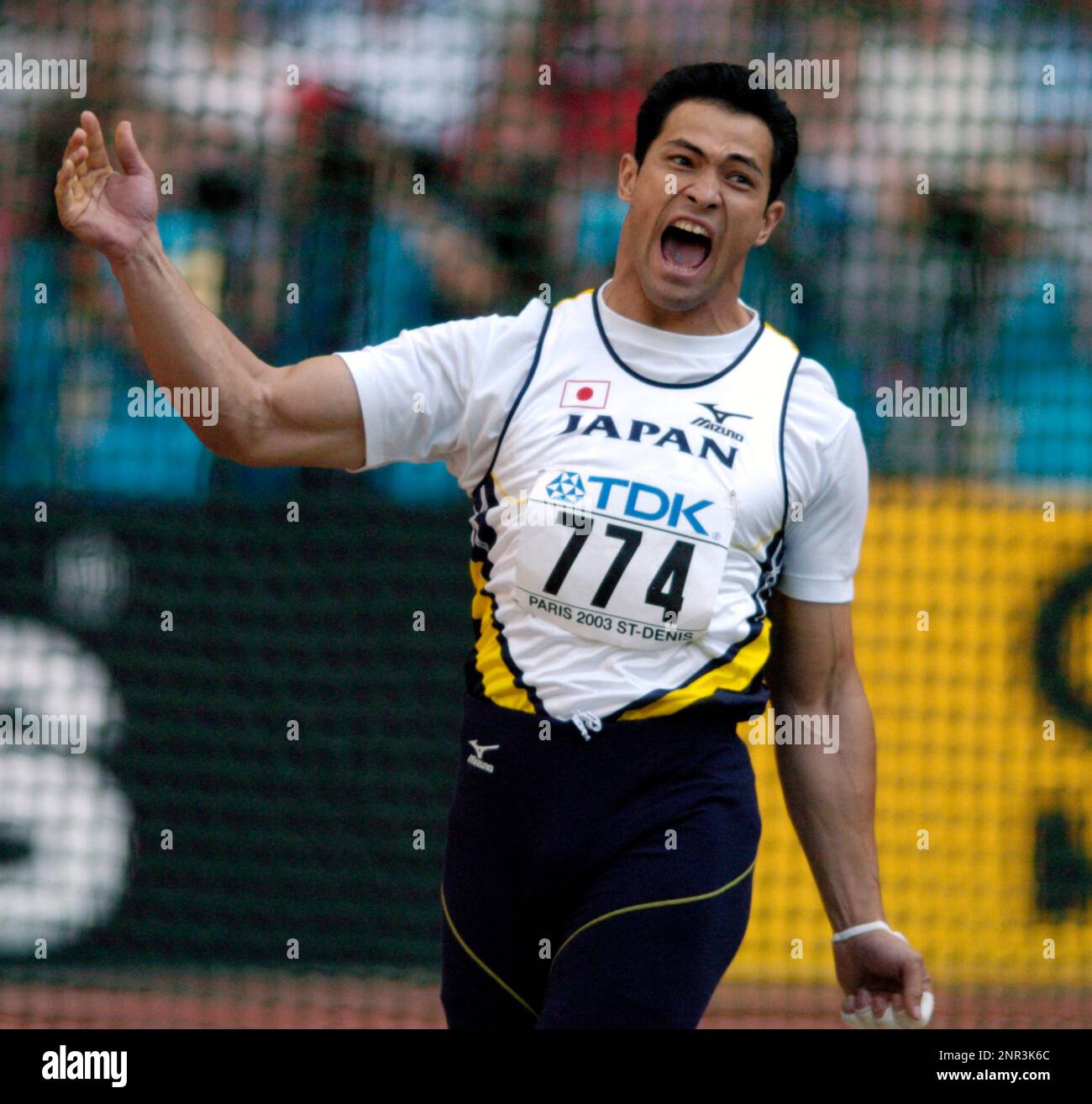 Koji Murofushi of Japan was third in the hammer in the IAAF World ...