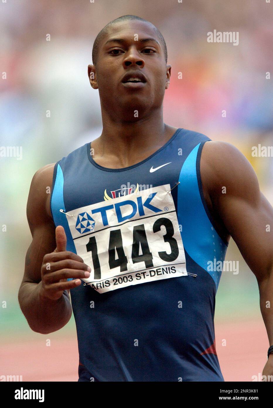 Bernard Williams of the United States in the IAAF World Championships ...