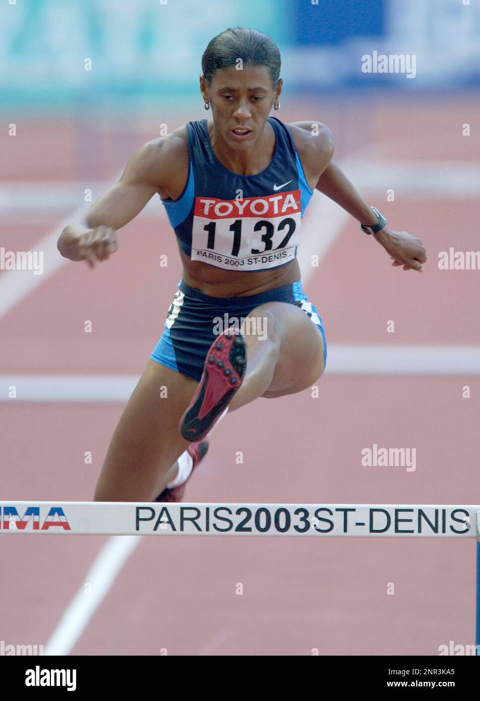 Sandra Glover of the United States was a heat winner in 54.48 seconds ...