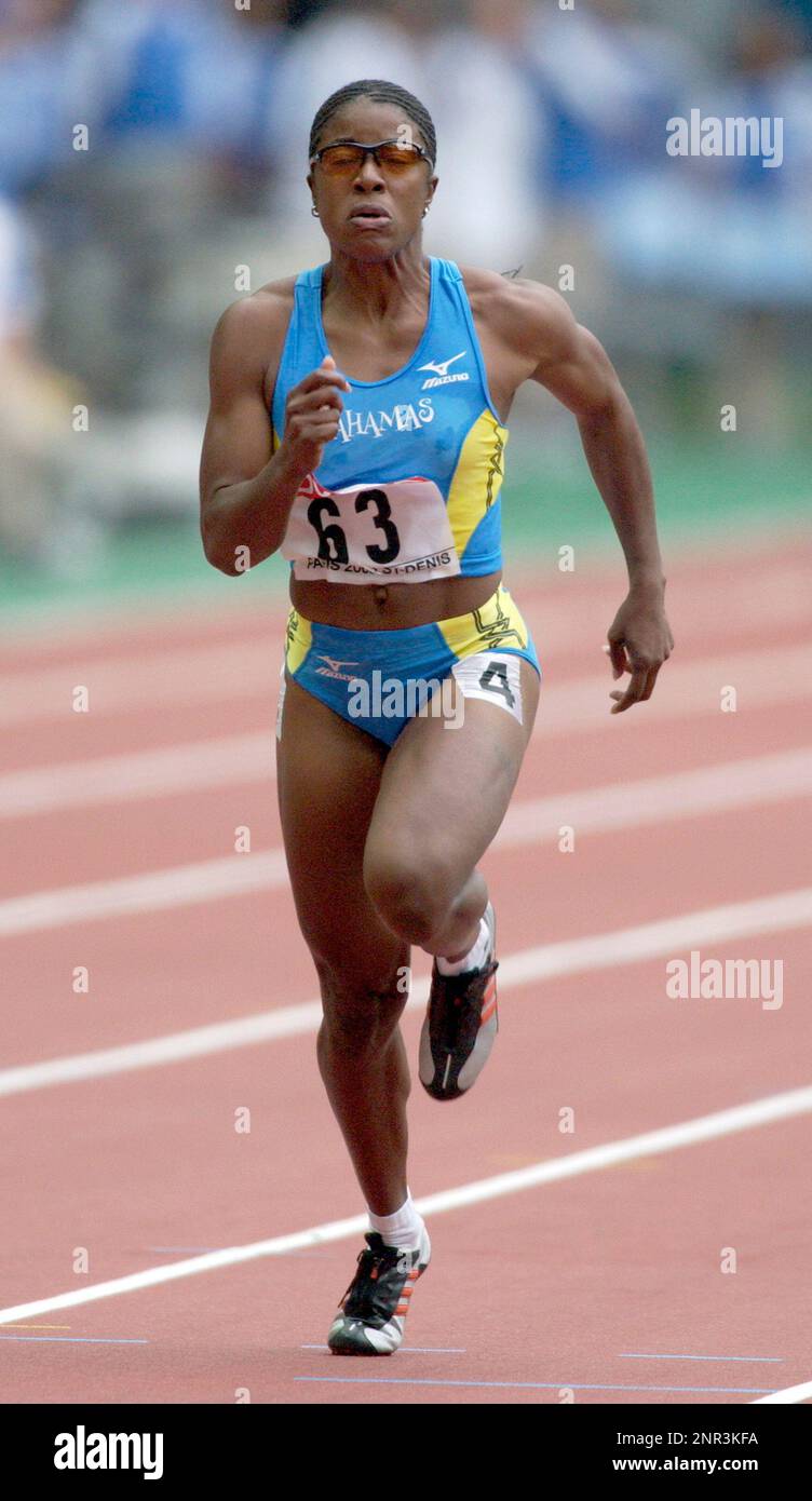 Debbie Ferguson of the Bahamas finishes fourth in 100-meter heat in 11. ...