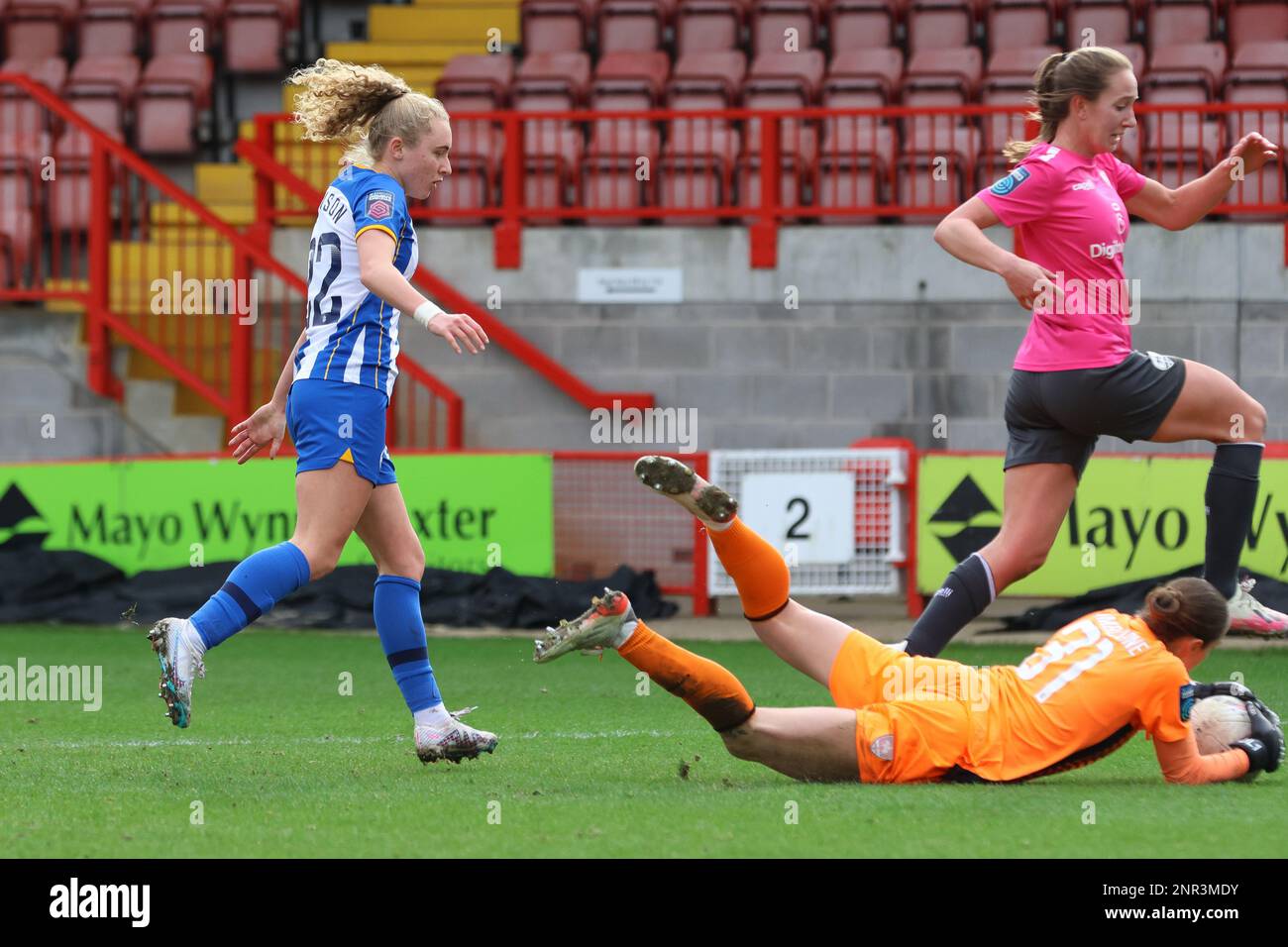 February 26, 2023, Crawley, UK: Broadfiled Stadium, Crawley Town, UK ...