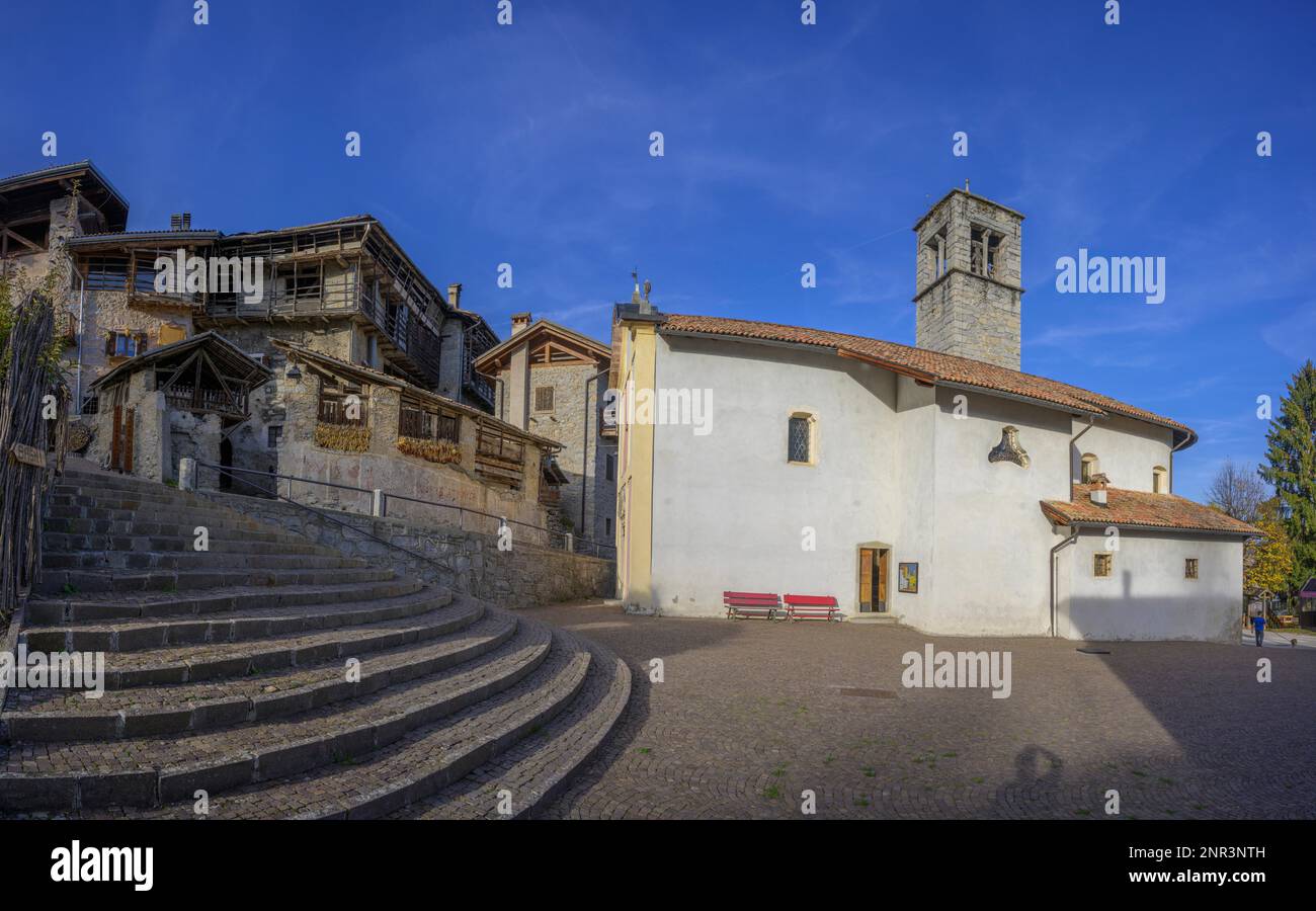 Church of, Balbido-Rango, Bleggio Superiore, Trentino, Italy Stock ...