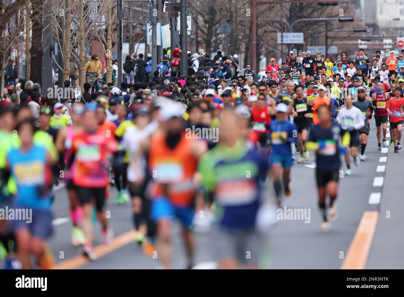 Osaka, Japan. 26th Feb, 2023. General view Marathon : Osaka Marathon ...