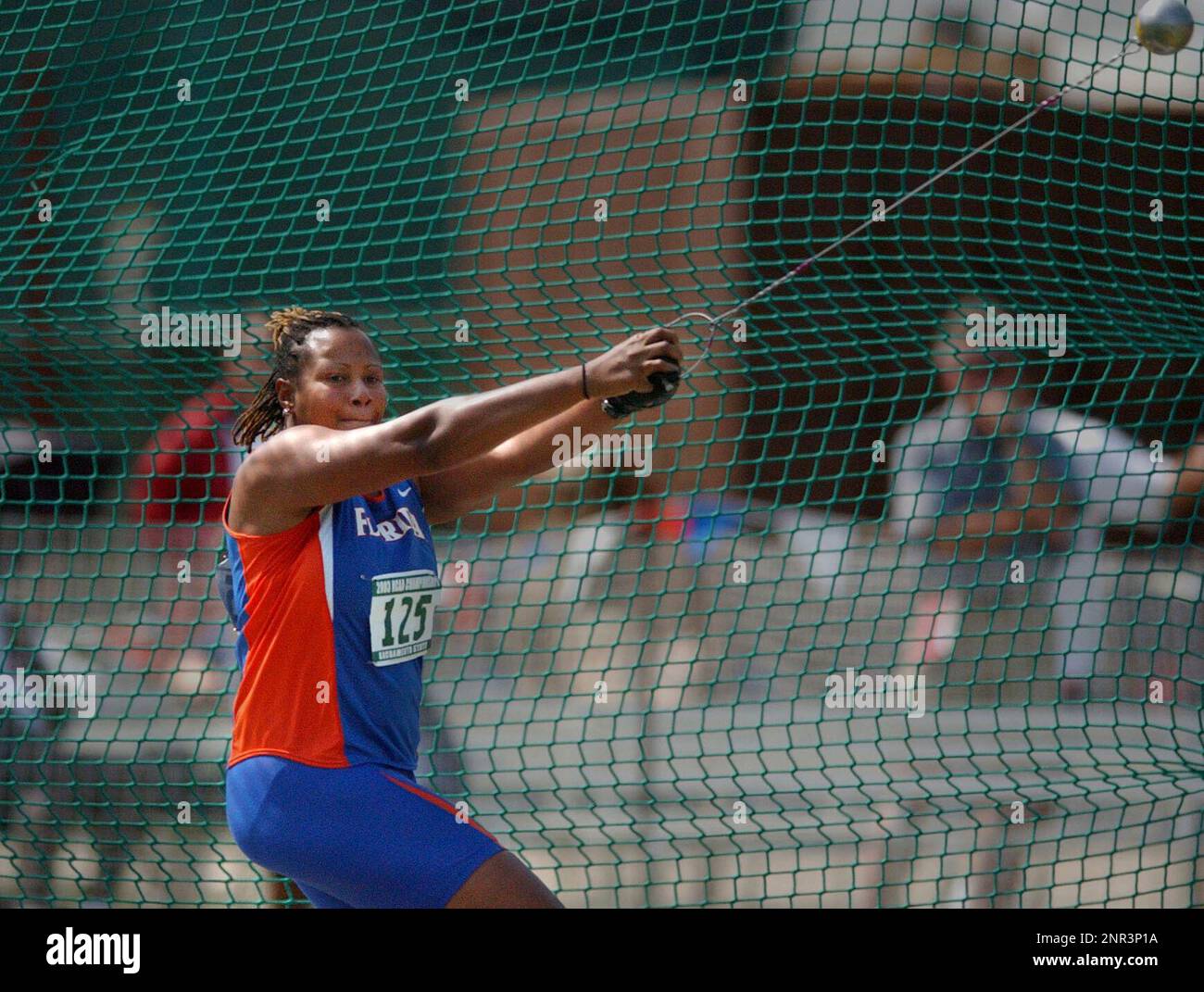 Florida sophomore Candice Scott wins the women's hammer with a ...