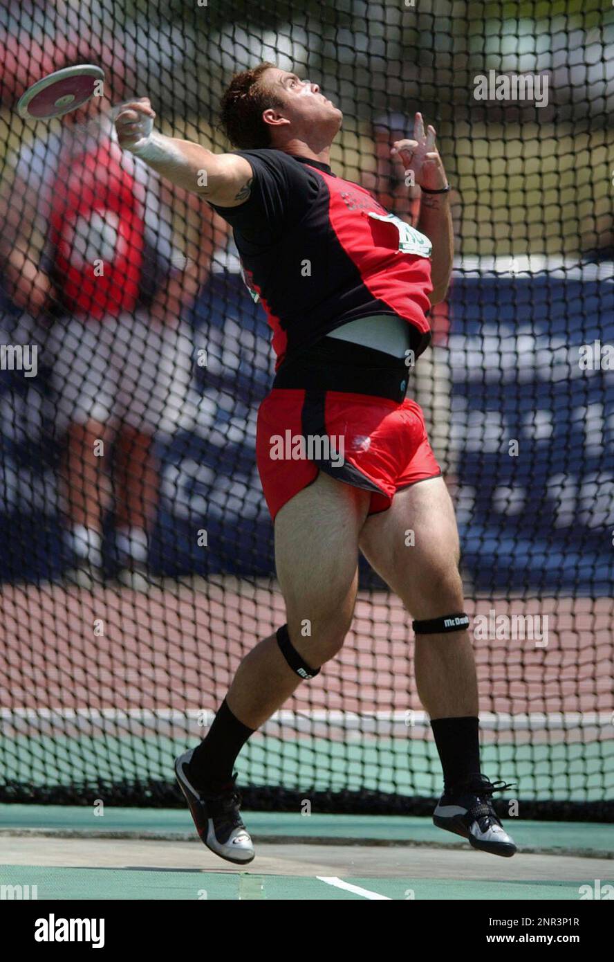 Lucais McKay of Georgia was 10th in the discus in the NCAA track and ...