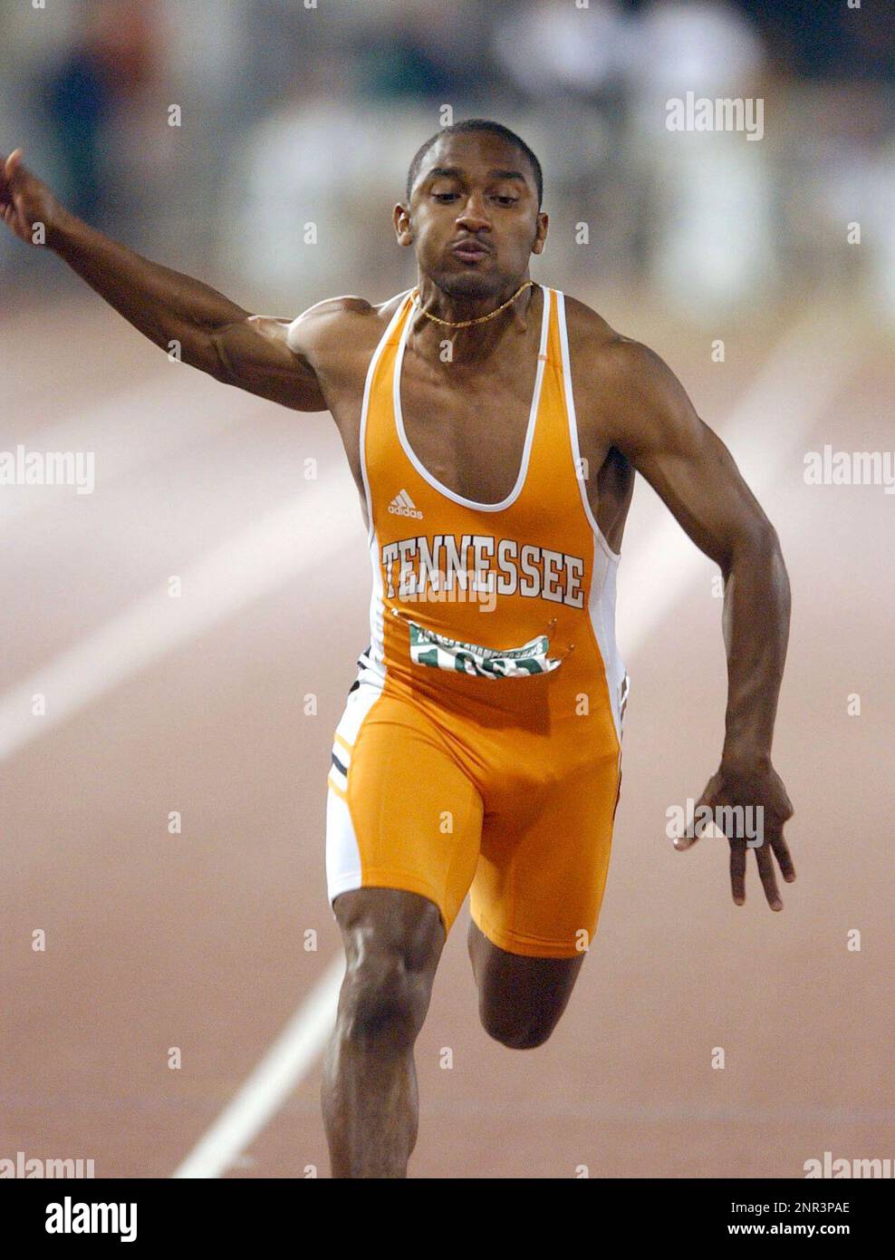 Tennessee junior Sean Lambert runs in the 100m semifinals in the NCAA ...