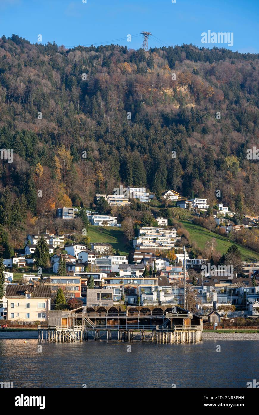 Seebad Mili Bregenz, Lake Constance, Bregenz, Vorarlberg, Austria ...