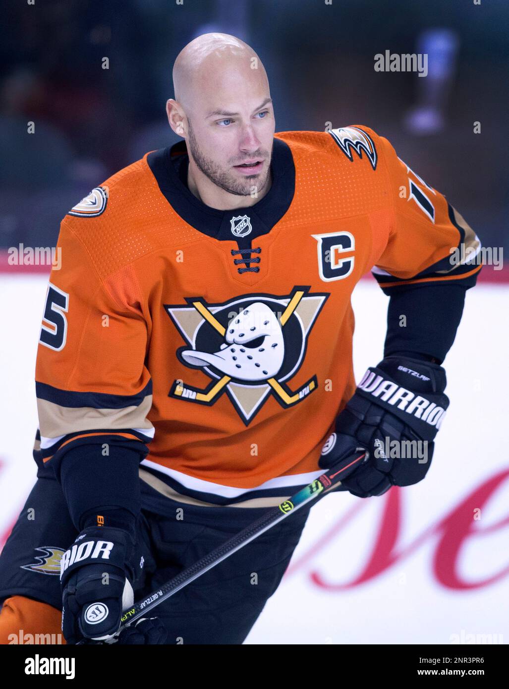 NHL profile photo on Anaheim Ducks player Ryan Getzlaf at a game ...