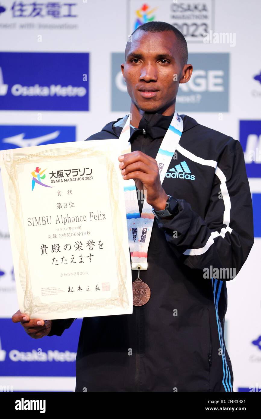 Osaka, Japan. 26th Feb, 2023. Alphonce Felix Simbu Marathon : Osaka ...