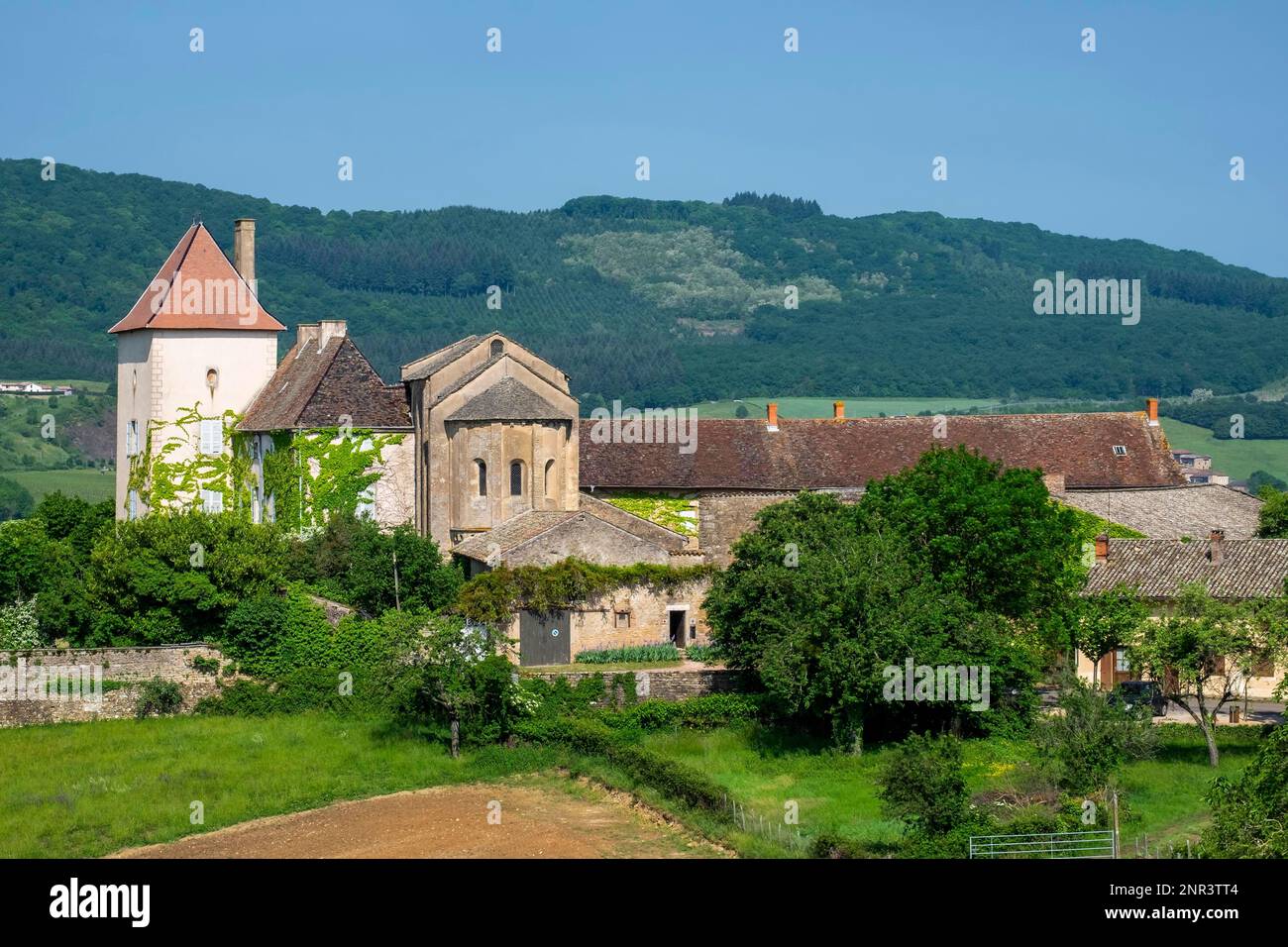 Le chateau des Moines, castle and chapel, chapel of the monks, chapel ...
