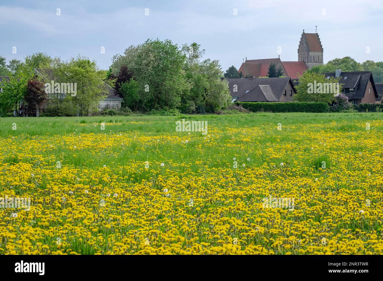 Village view Ahaus-Wuellen Stock Photo - Alamy