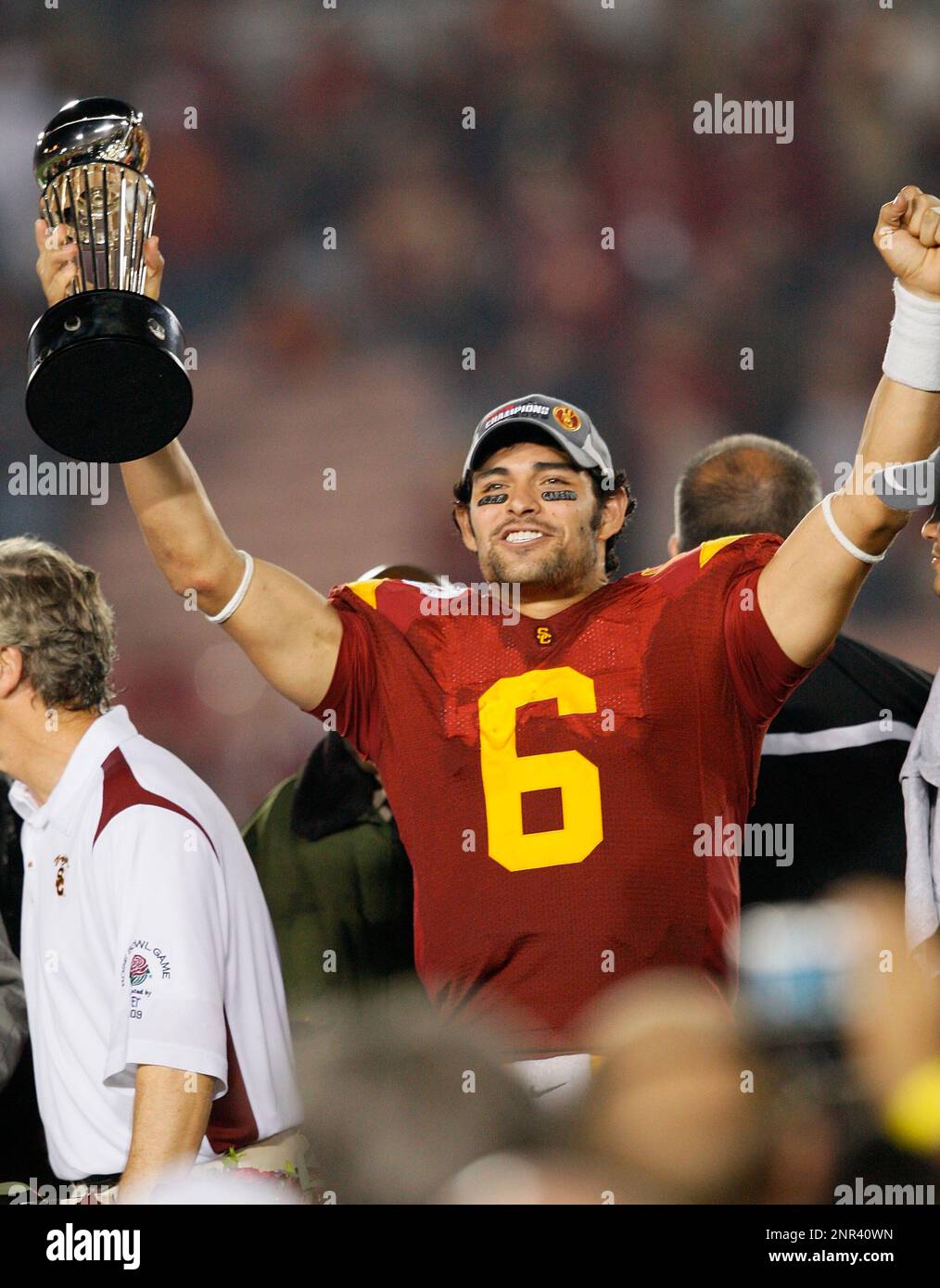 Mark Sanchez of the USC Trojans during the Rose Bowl NCAA college ...