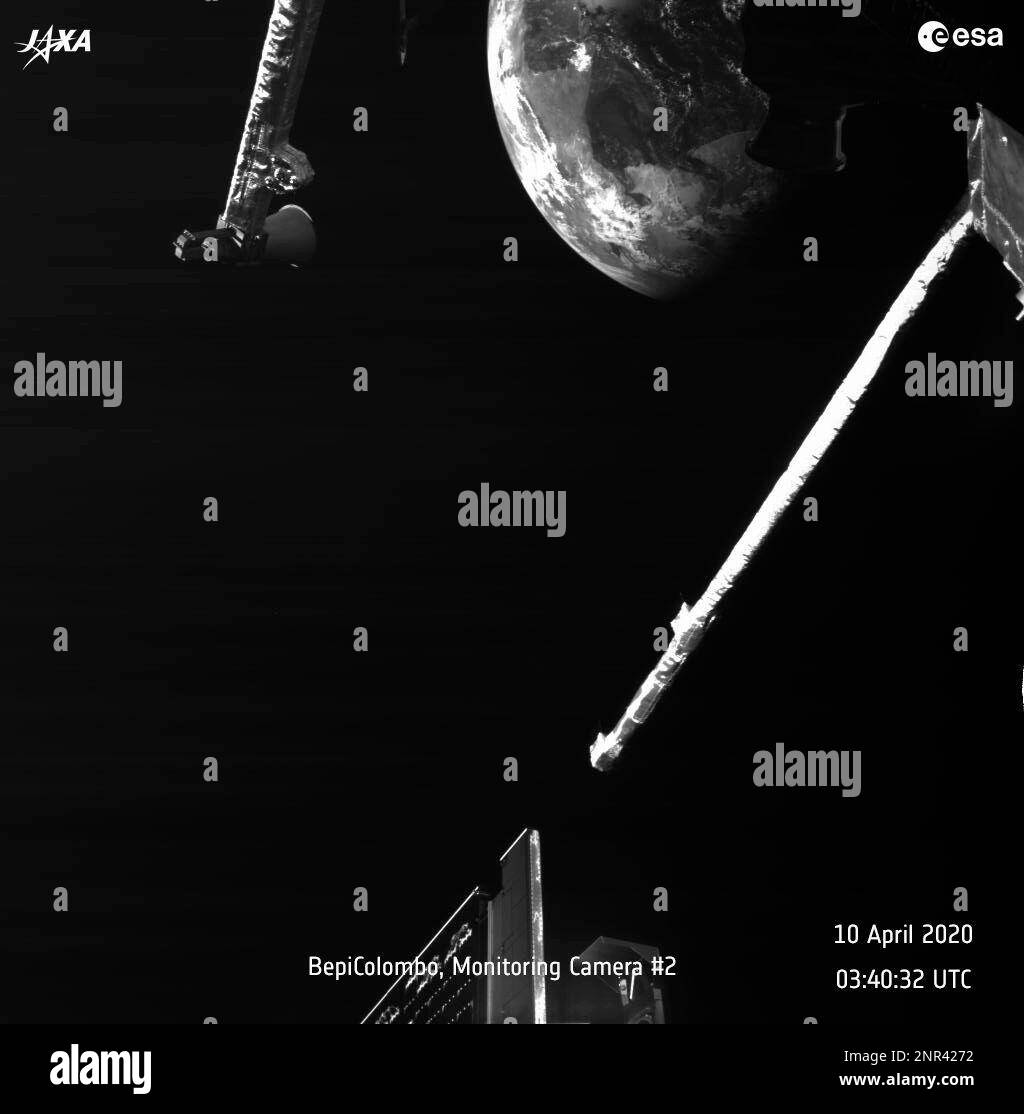 This photo made available by the European Space Agency and the Japan ...