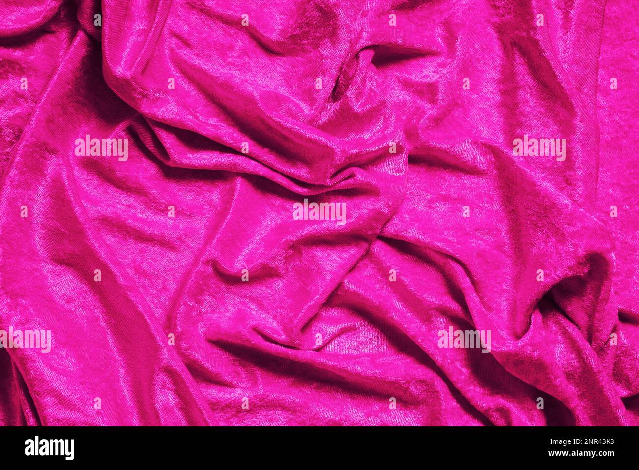 vivid pink panne velvet drape background texture Stock Photo - Alamy