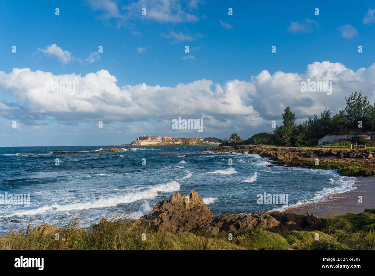 Beautiful view of El Morro Castle, San Juan, Puerto Rico Stock Photo ...