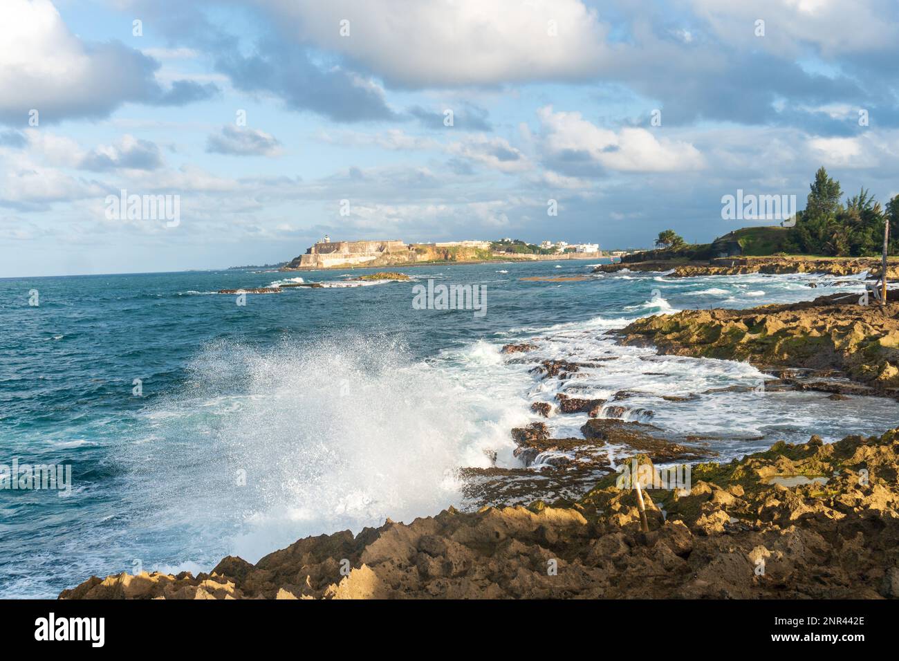 Beautiful view of El Morro Castle, San Juan, Puerto Rico Stock Photo ...