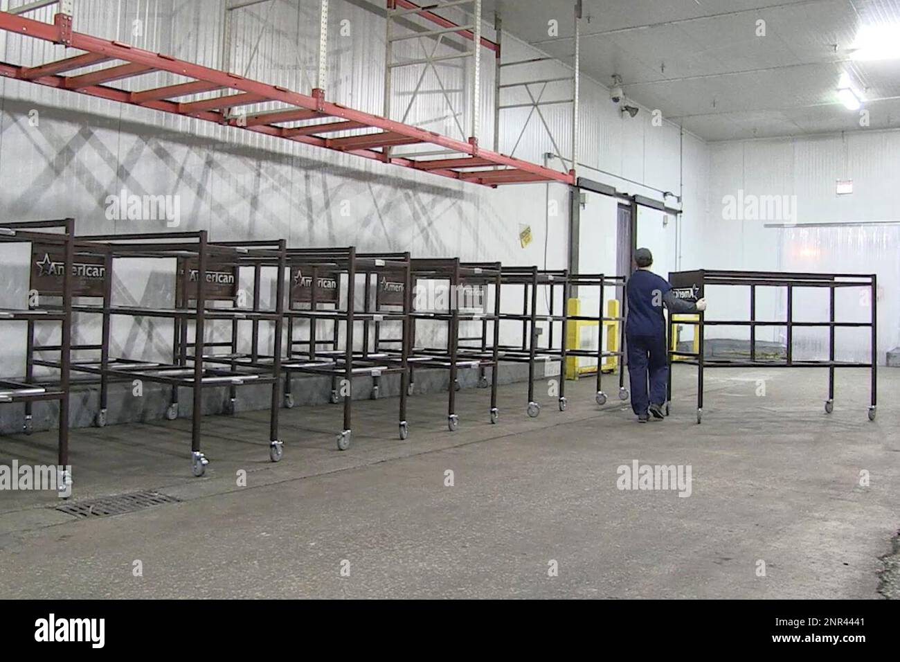 This image from undated video provided by the Office of Cook County ...