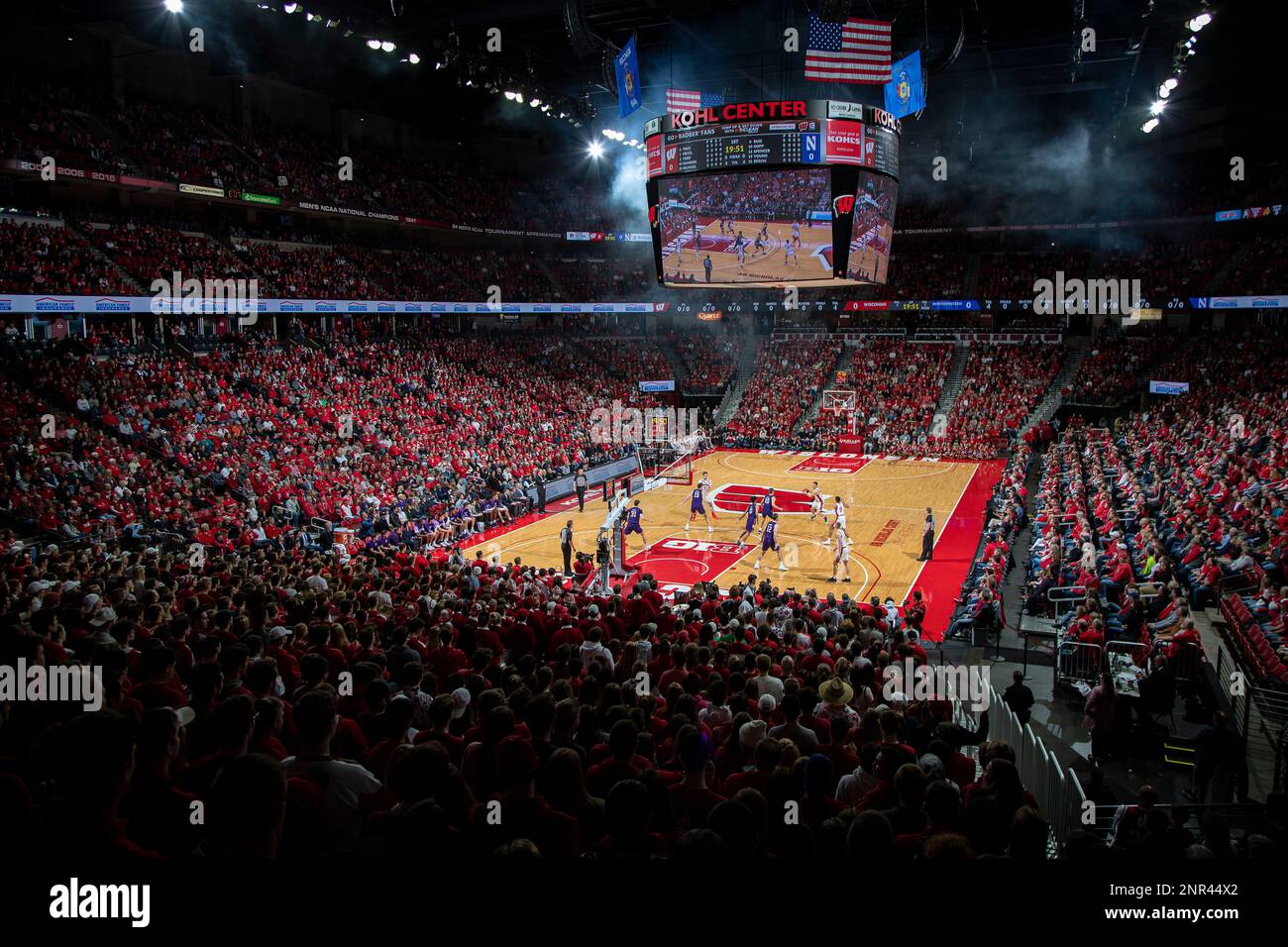 A general view of the Kohl Center during a Wisconsin Badgers NCAA Big ...