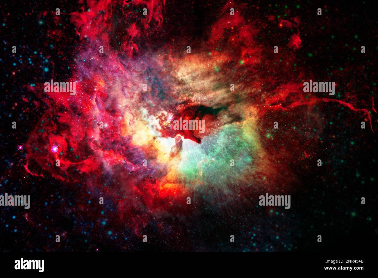 Outer space art. Starfield. Awesome nebulae. Elements of this image ...