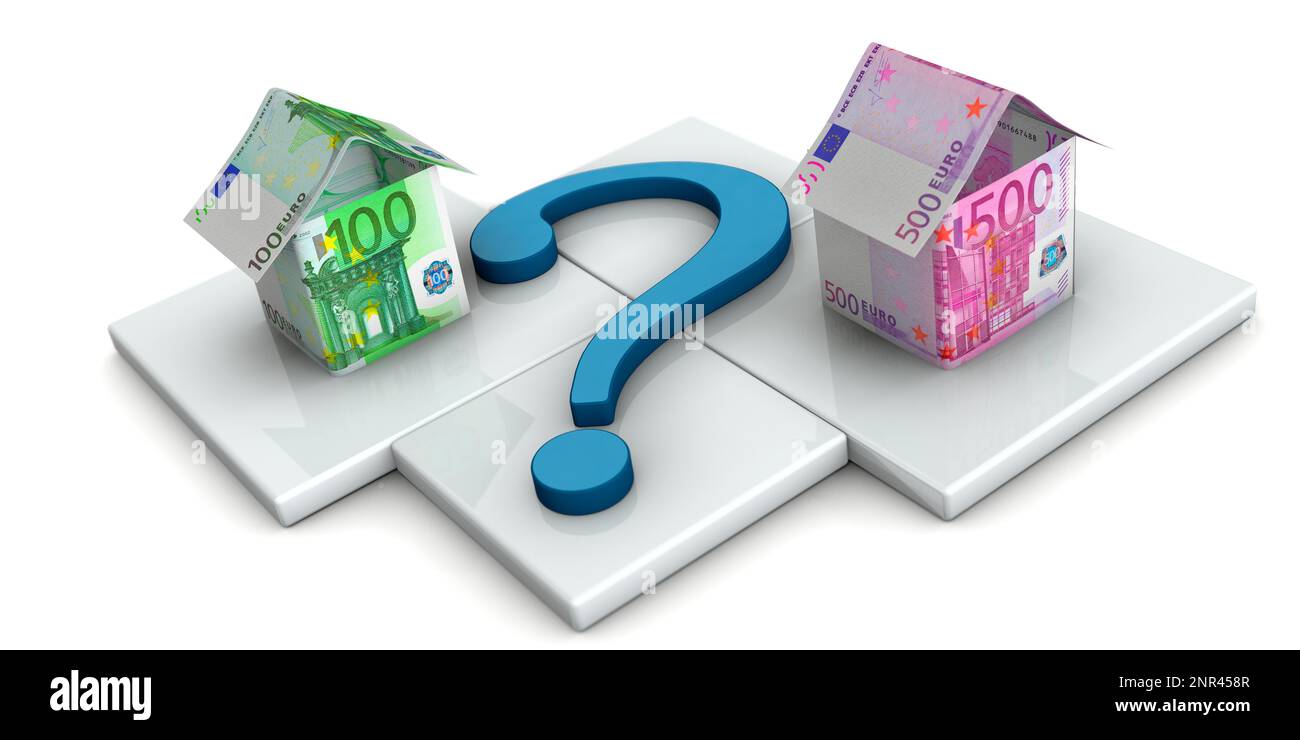 Cheap or expensive home construction Stock Photo - Alamy