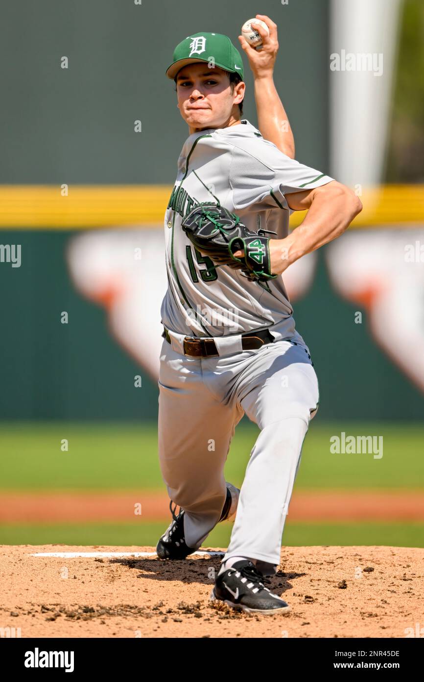 Dartmouth pitcher Eddie Albert throws the ball from the mound during an ...