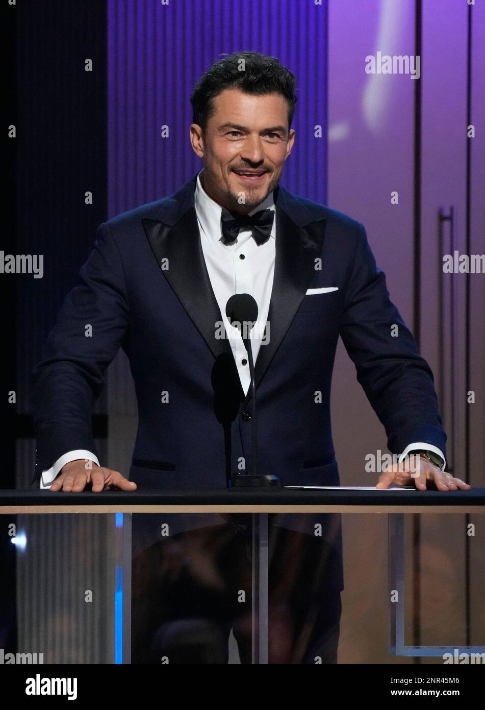 Orlando Bloom presents the award for outstanding performance by a male ...