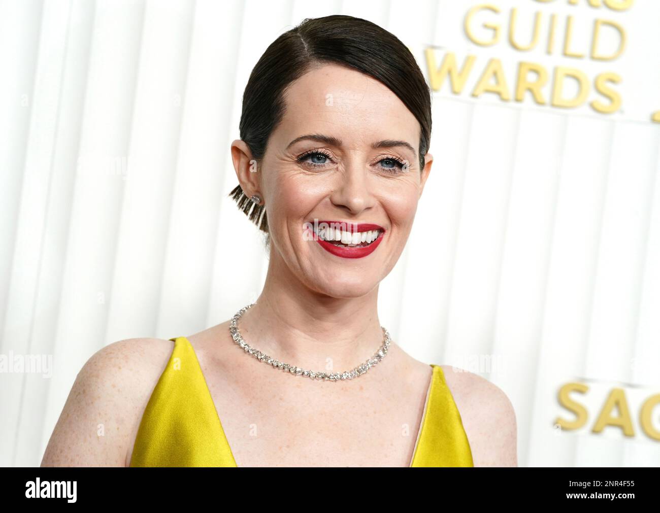 Claire Foy arrives at the 29th annual Screen Actors Guild Awards on ...
