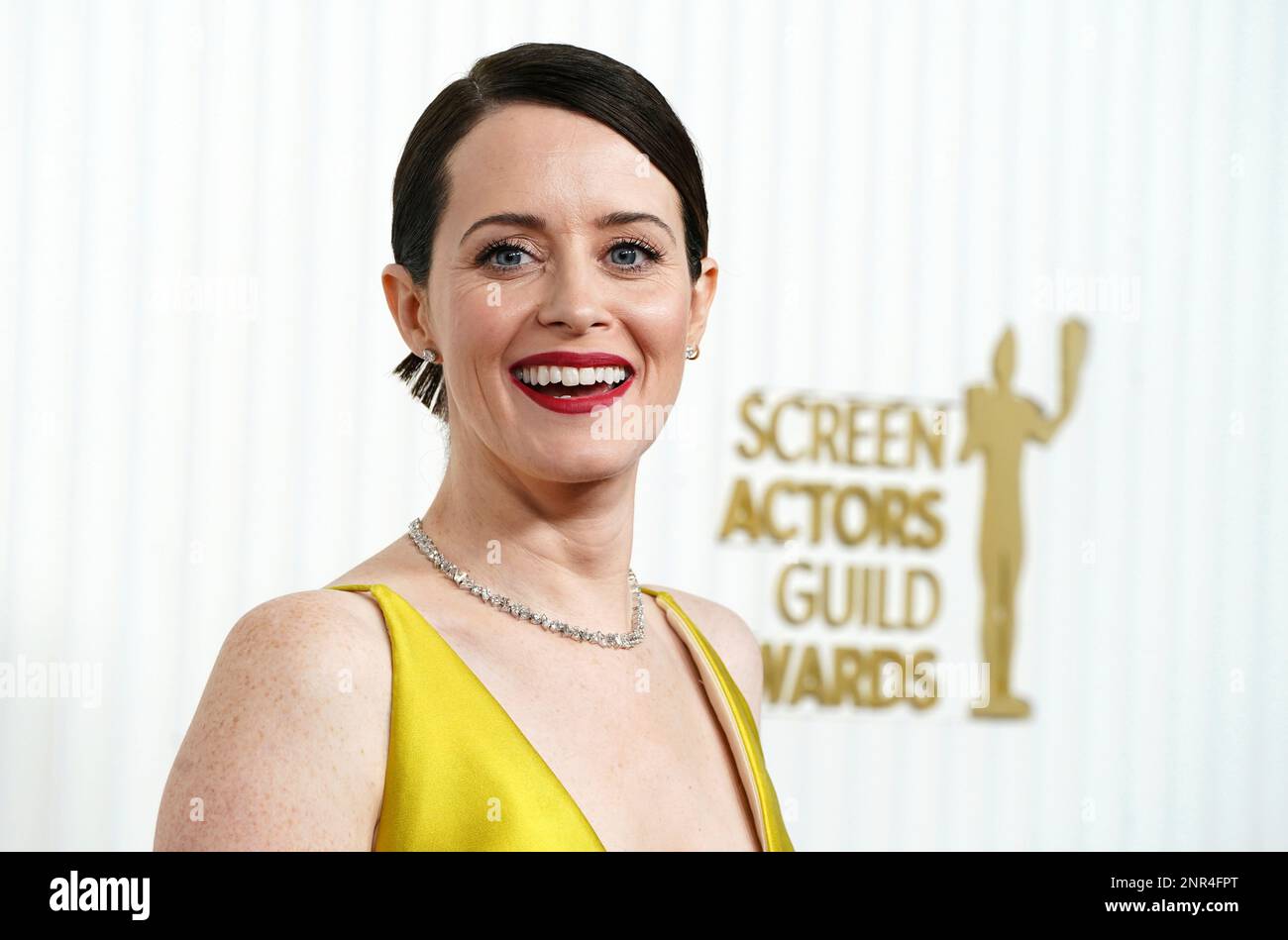 Claire Foy arrives at the 29th annual Screen Actors Guild Awards on ...
