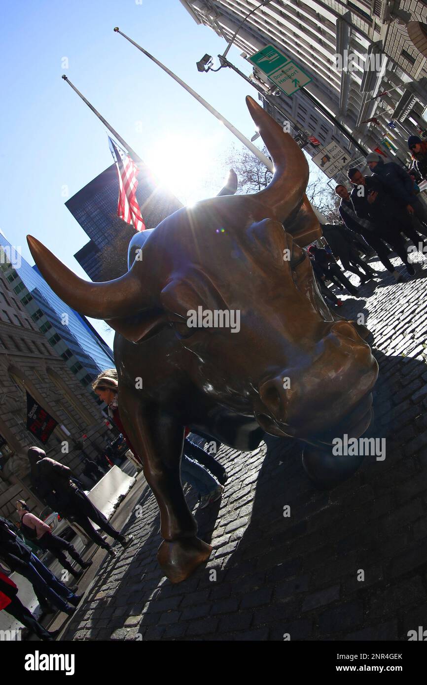 NEW YORK, NY - DECEMBER 07: A General View of the Bull of Wall Street ...