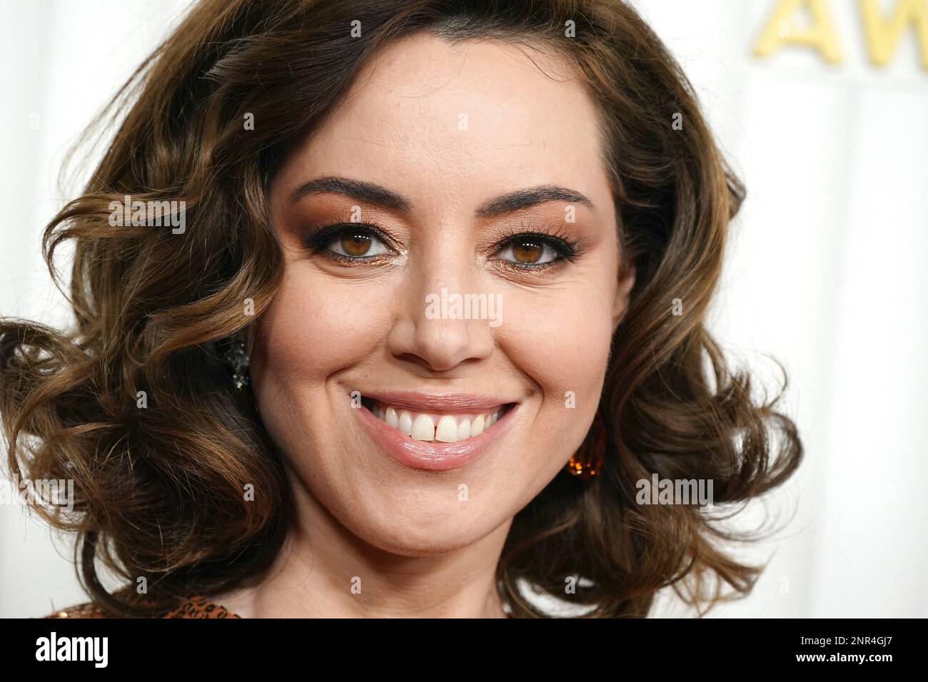 Aubrey Plaza arrives at the 29th annual Screen Actors Guild Awards on ...