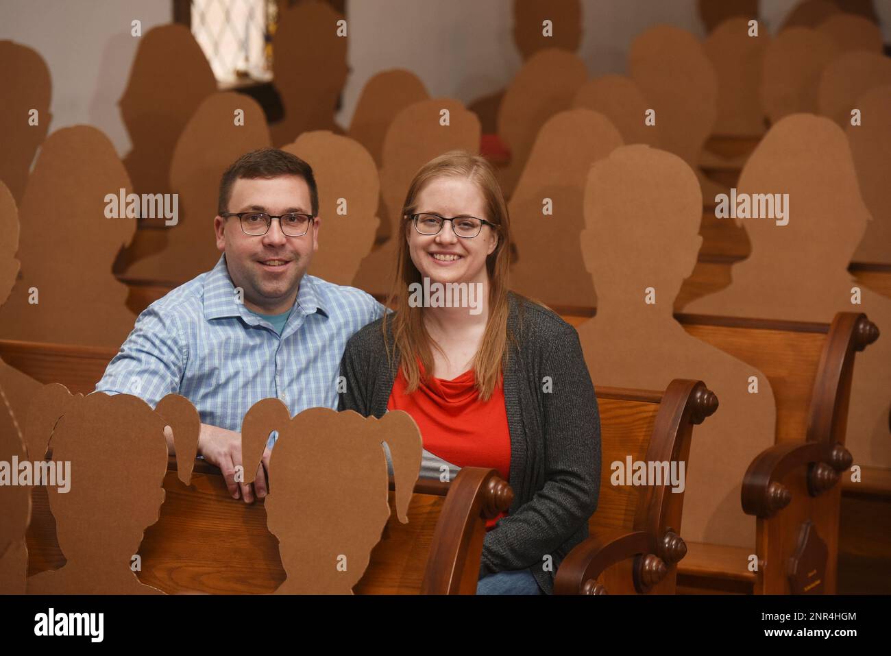 Dan Stuglik and Amy Simonson are photographed Tuesday, March 31, 2020 ...