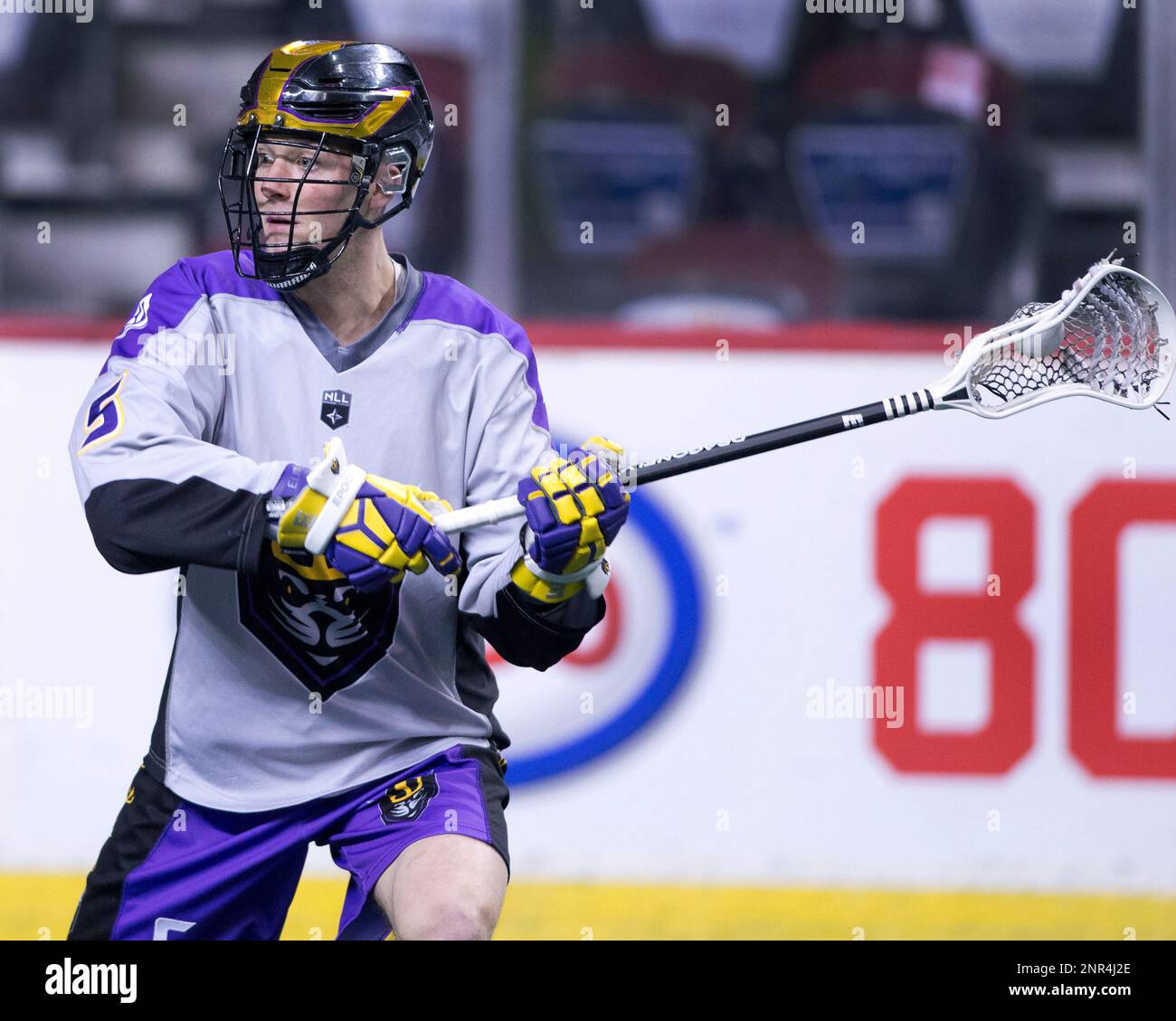 NLL (National Lacross League) profile photo on San Diego Seals player Connor Fields at a ...