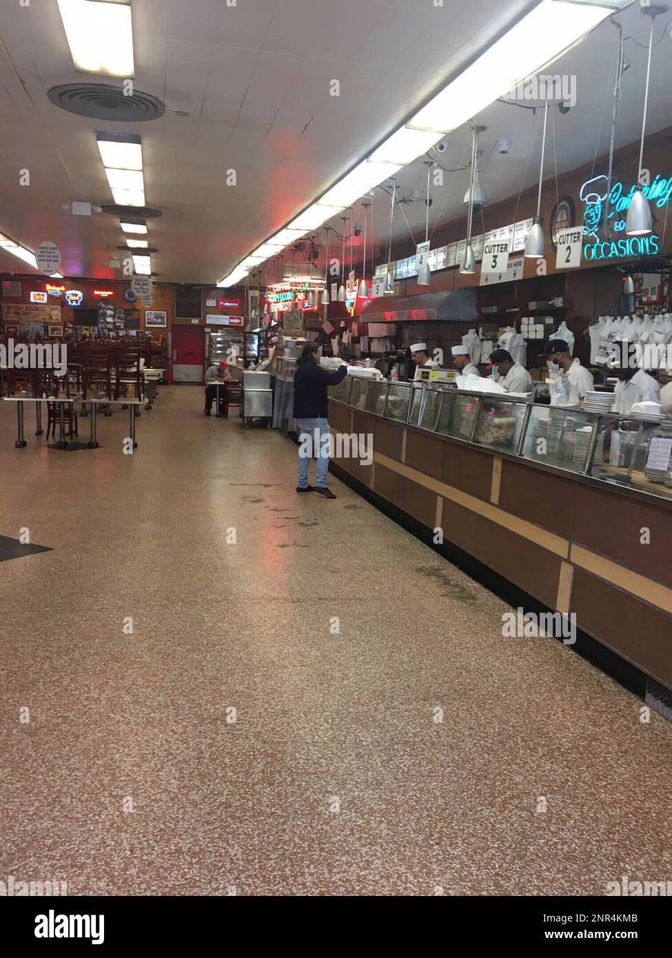 Photo by: STRF/STAR MAX/IPx 2020 3/30/20 One lone patron is seen at ...